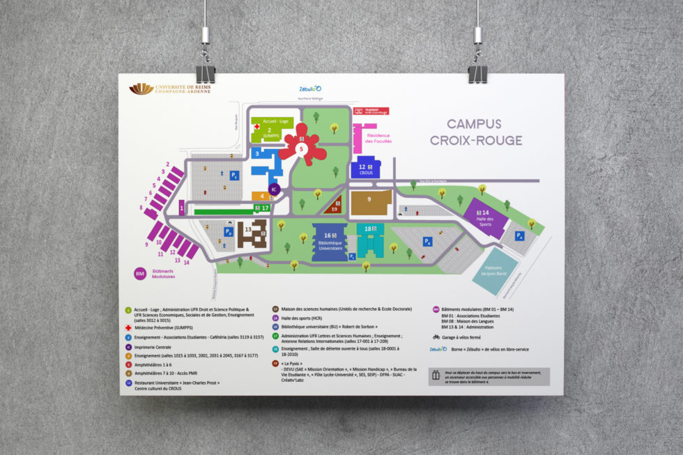 Plan du campus Croix-rouge - Université de Reims - Audrey Champion ...